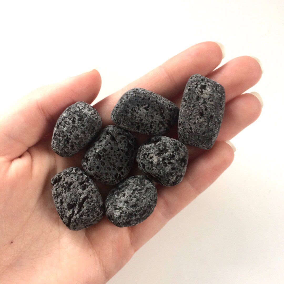 Lava Stone Tumbled Stones Rough Palm Stone - Etsy