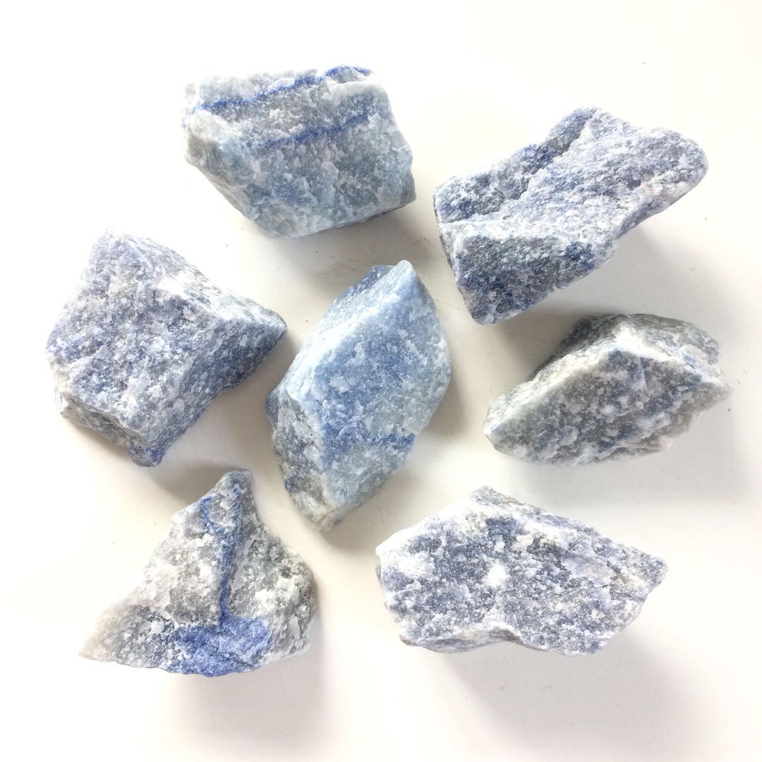 Blue Quartz Natural Raw Rough Stone - Etsy