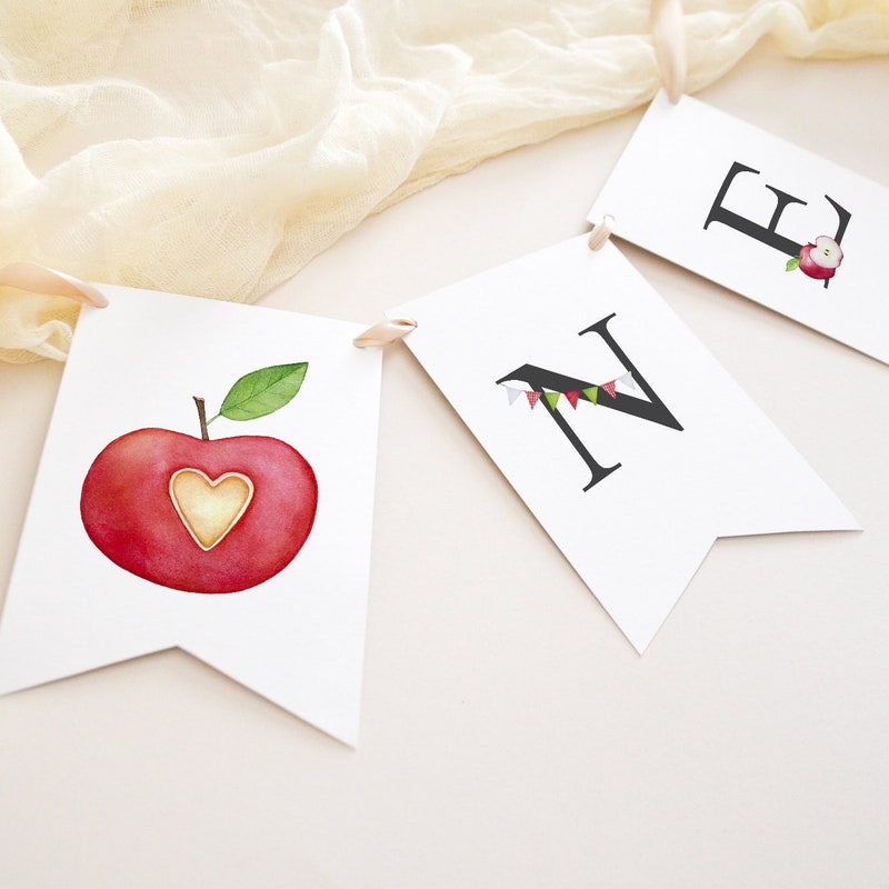 Apple First Birthday - Etsy