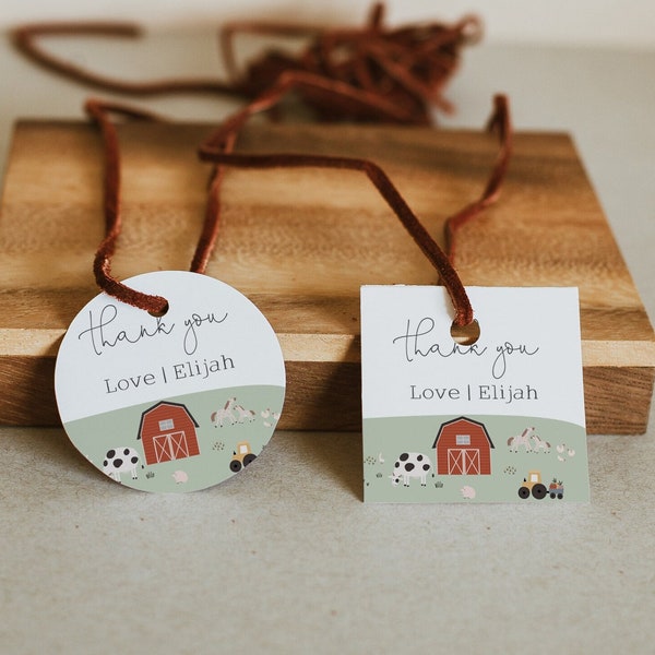 Farm Thank You Sticker - Etsy