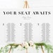 Banquet Long Tables Seating Chart Template,editable Imperial Tables ...