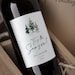 Pine Tree Wine Label Template, Editable Winter Wine Label, Woodland ...