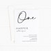 Minimal First Birthday Invitation Template Modern Birthday - Etsy