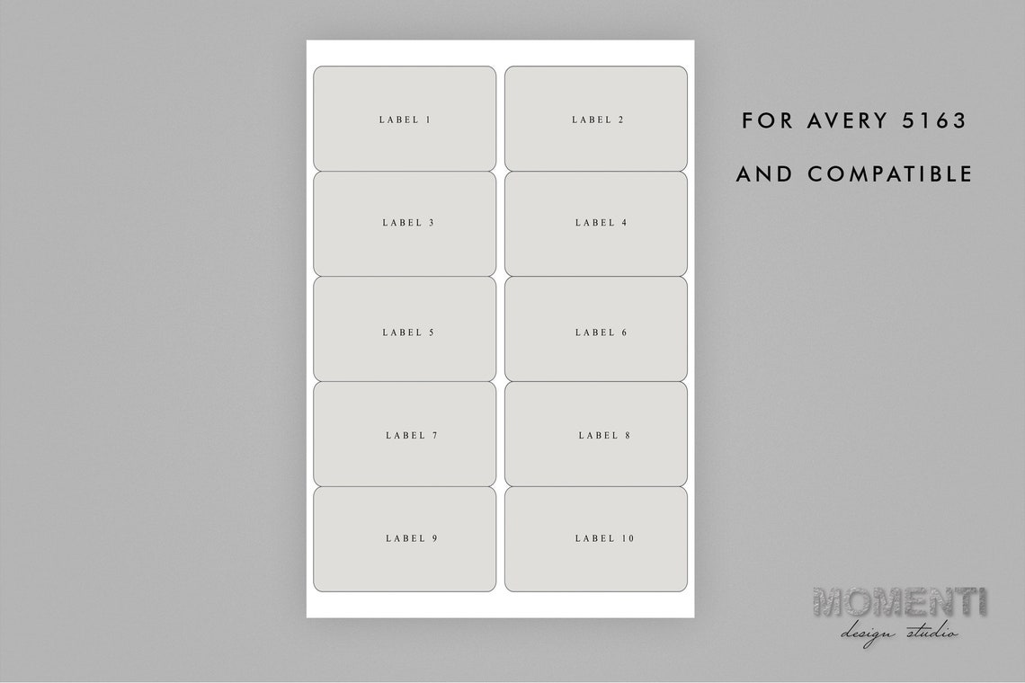 Minimal Address Label Template 2X4 Editable Address Label | Etsy