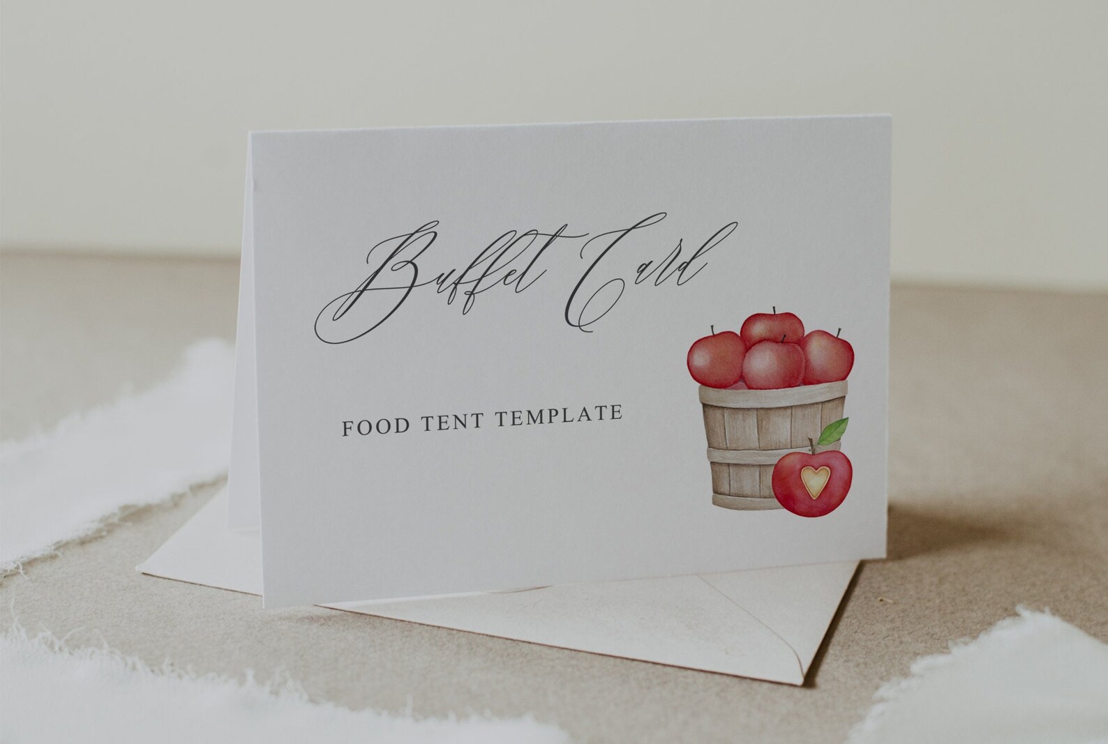 Apple Food Tent Cards Template, Fall Food Tents Cards Party, Apple ...