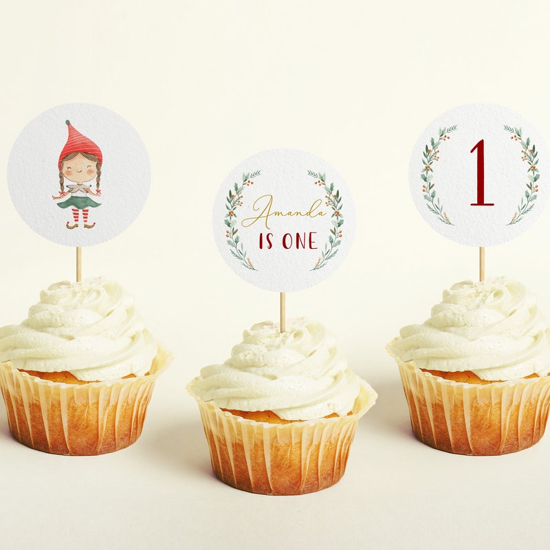 Elf Cupcake Topper - Etsy