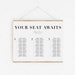 Banquet Long Tables Seating Chart Template,editable Imperial Tables ...