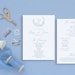 French Blue Program Template Dusty Blue Wedding Program - Etsy