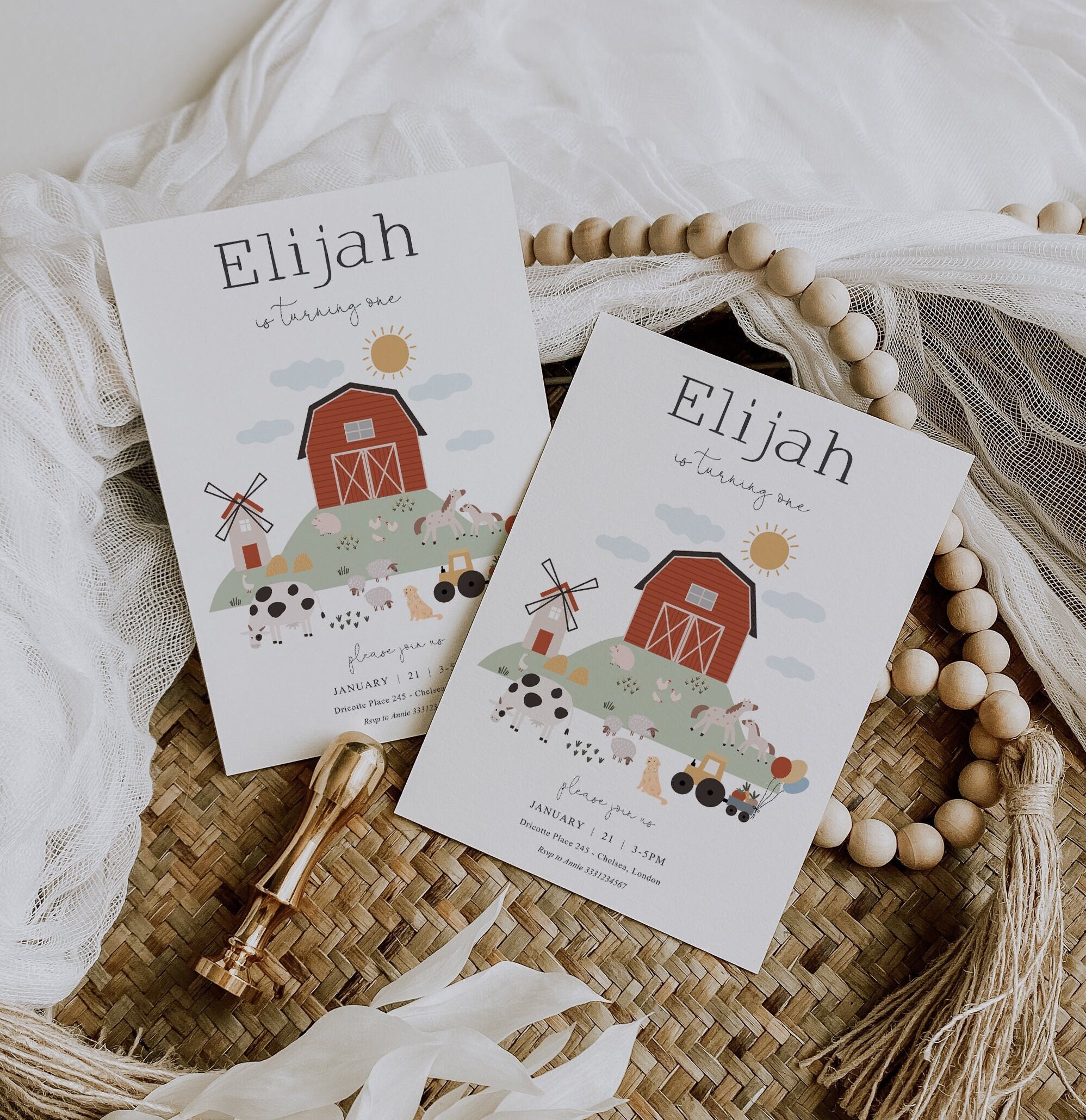 Farm Birthday Invitation Template, Barn Birthday Invitation, Farm ...