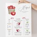 Apple First Birthday Milestone Poster Board Template, Apple Fall ...