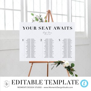 Banquet Long Tables Seating Chart Template,editable Imperial Tables ...