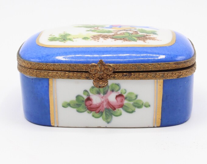 Vintage Larger Size Limoges Box, French Limoges Collectible, Bird ...