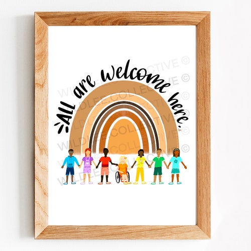 Physical Prints Diversity Poster Set Rainbow Poster Set | Etsy