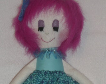 Doll with pink hair | Etsy