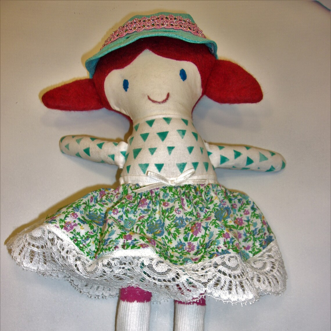 Girl Rag Doll Doll for Play Doll With Red Hair Doll With | Etsy
