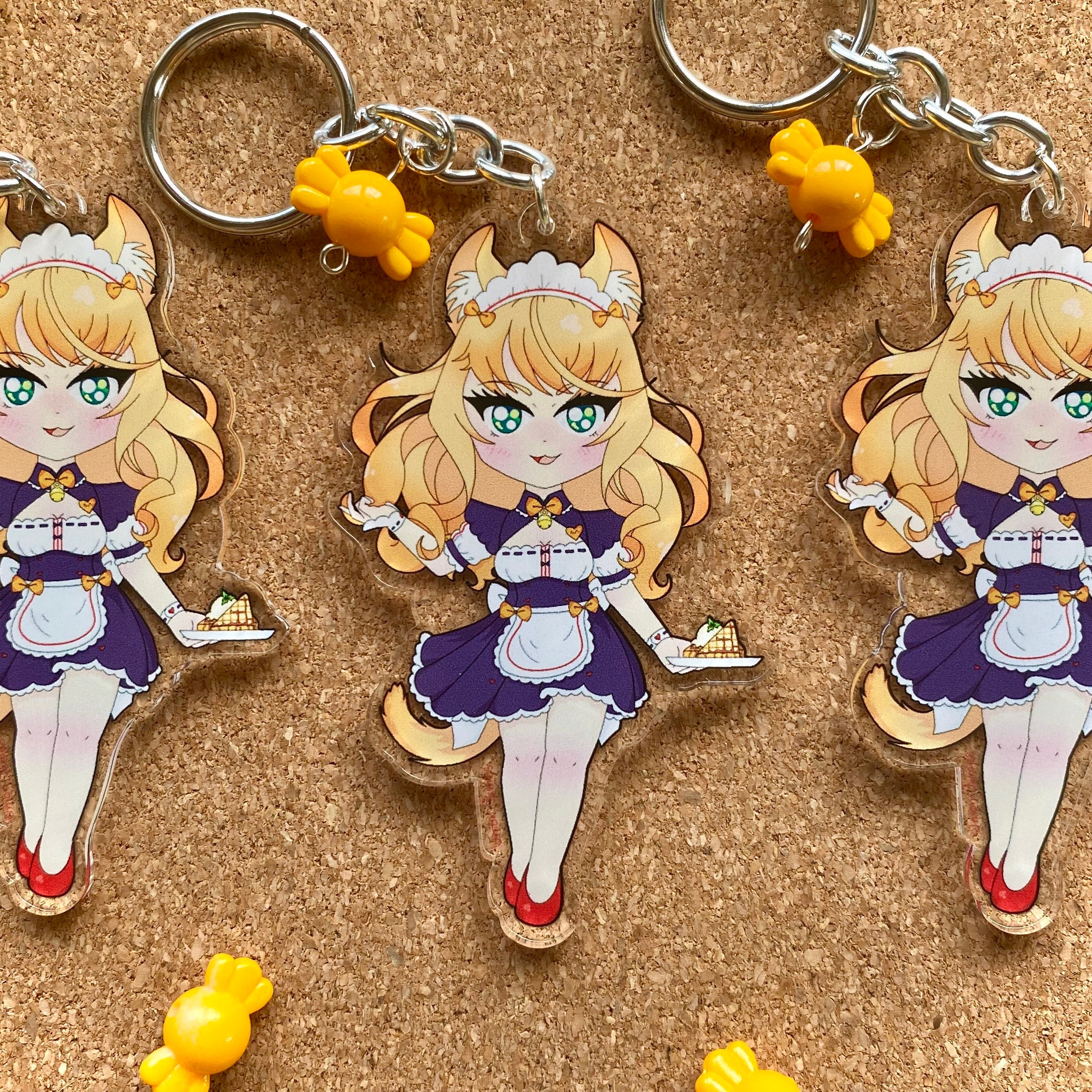 Nekopara- Chocola, Vanilla, Coconut, Azuki, Cinnamon, Maple 3" Double ...
