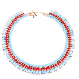 Tutorial for 'cleopatra' Necklace/collar. Beading Pattern. PDF! - Etsy UK