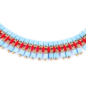 Tutorial for 'cleopatra' Necklace/collar. Beading Pattern. PDF! - Etsy UK