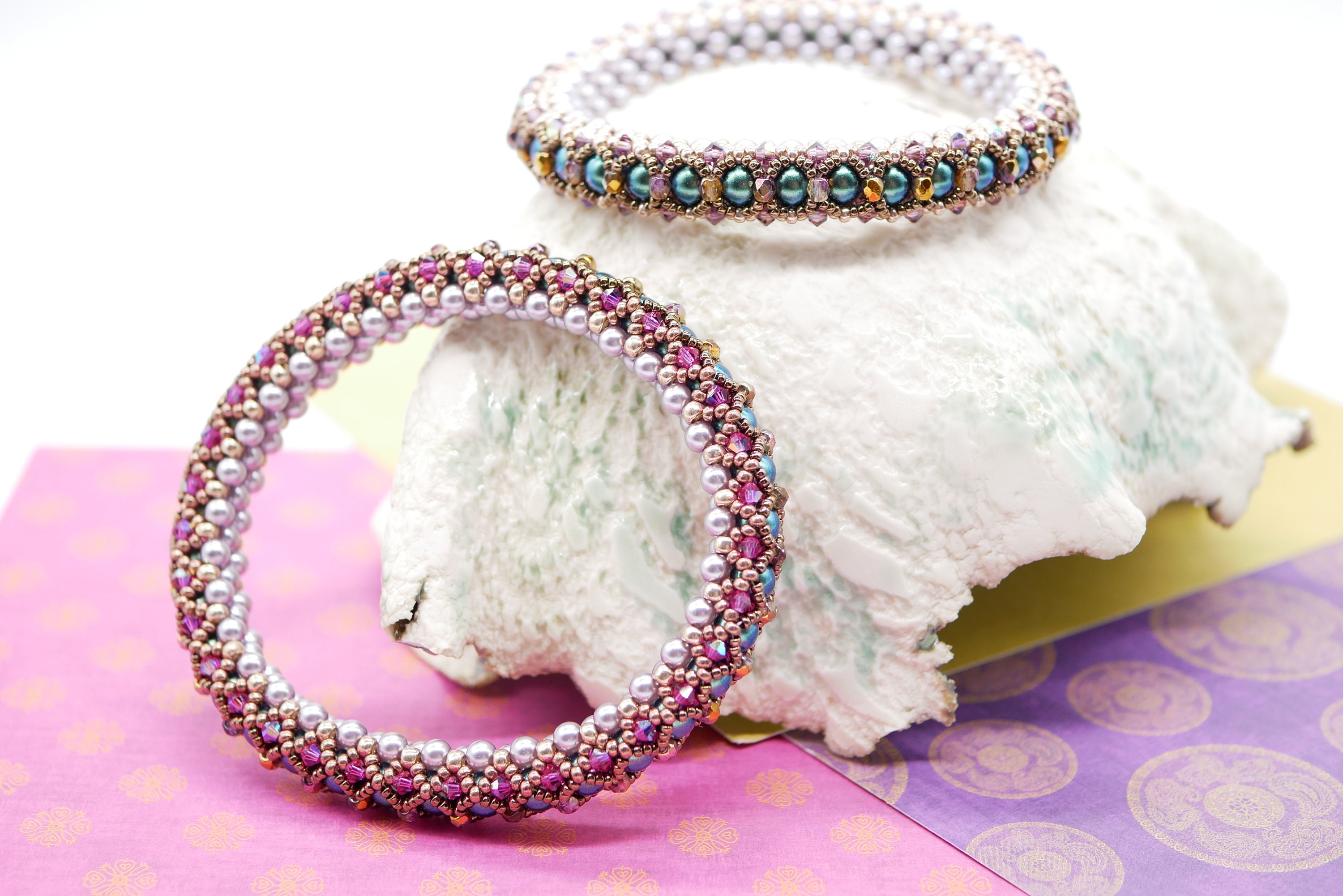 Tutorial 'medieval Queen' Bangle Beading Pattern. Digital Download. PDF ...