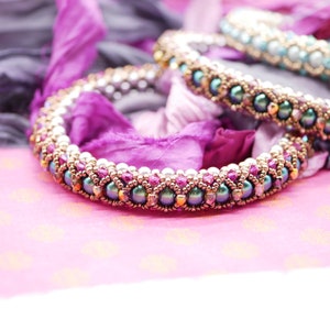 Tutorial 'medieval Queen' Bangle Beading Pattern. Digital Download. PDF ...