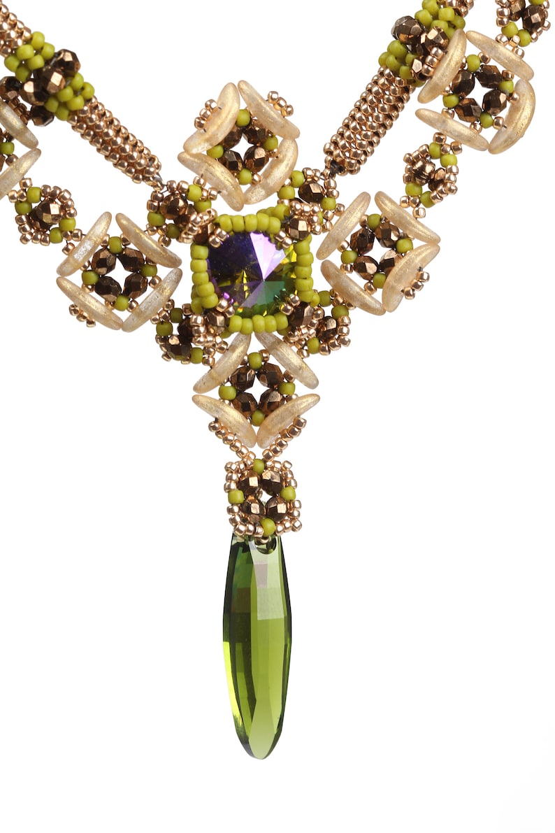 Tutorial 'crystal Eclipse' Beading Pattern. PDF - Etsy