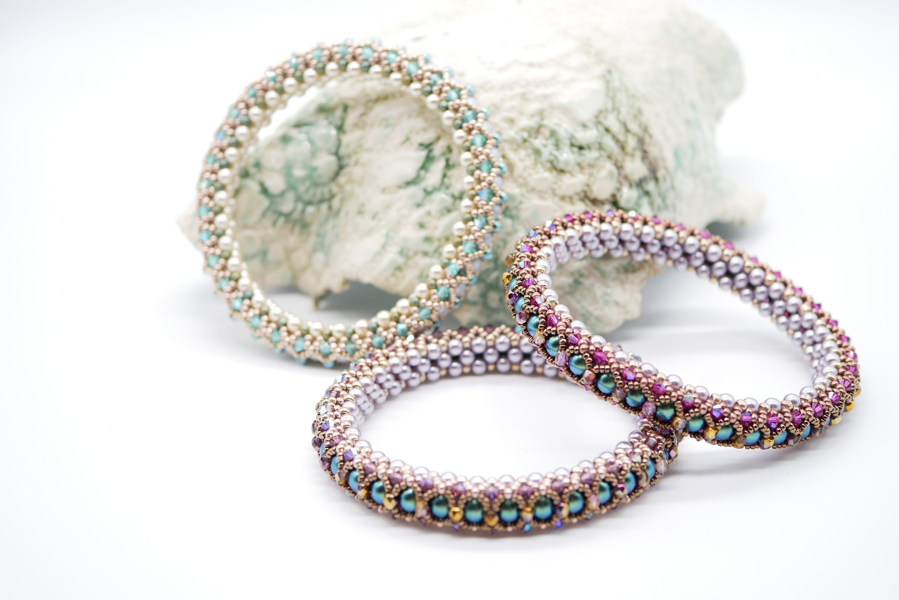 Tutorial 'medieval Queen' Bangle Beading Pattern. Digital Download. PDF! - Etsy