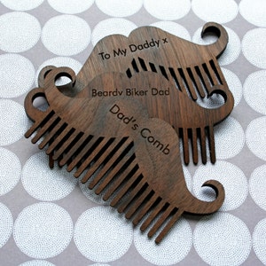 Wooden Beard Comb - Gift for Men - Custom Comb - Personalised Beard ...
