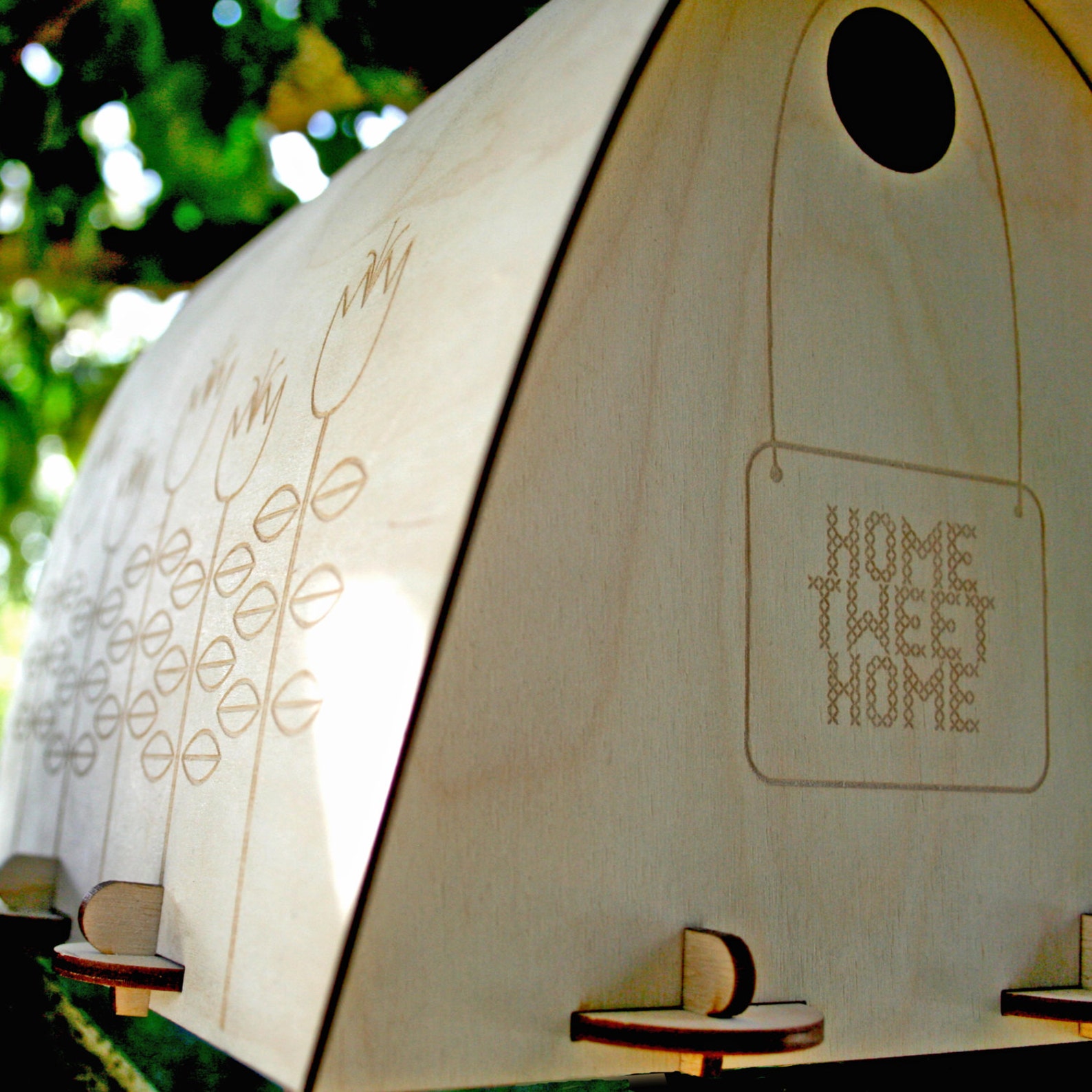 Scandi Modern Wooden Bird Box Kit - Etsy UK