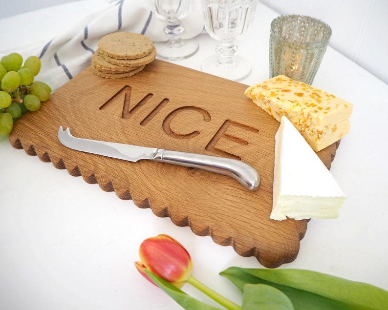 Nice Biscuit oak cheese board | Etsy