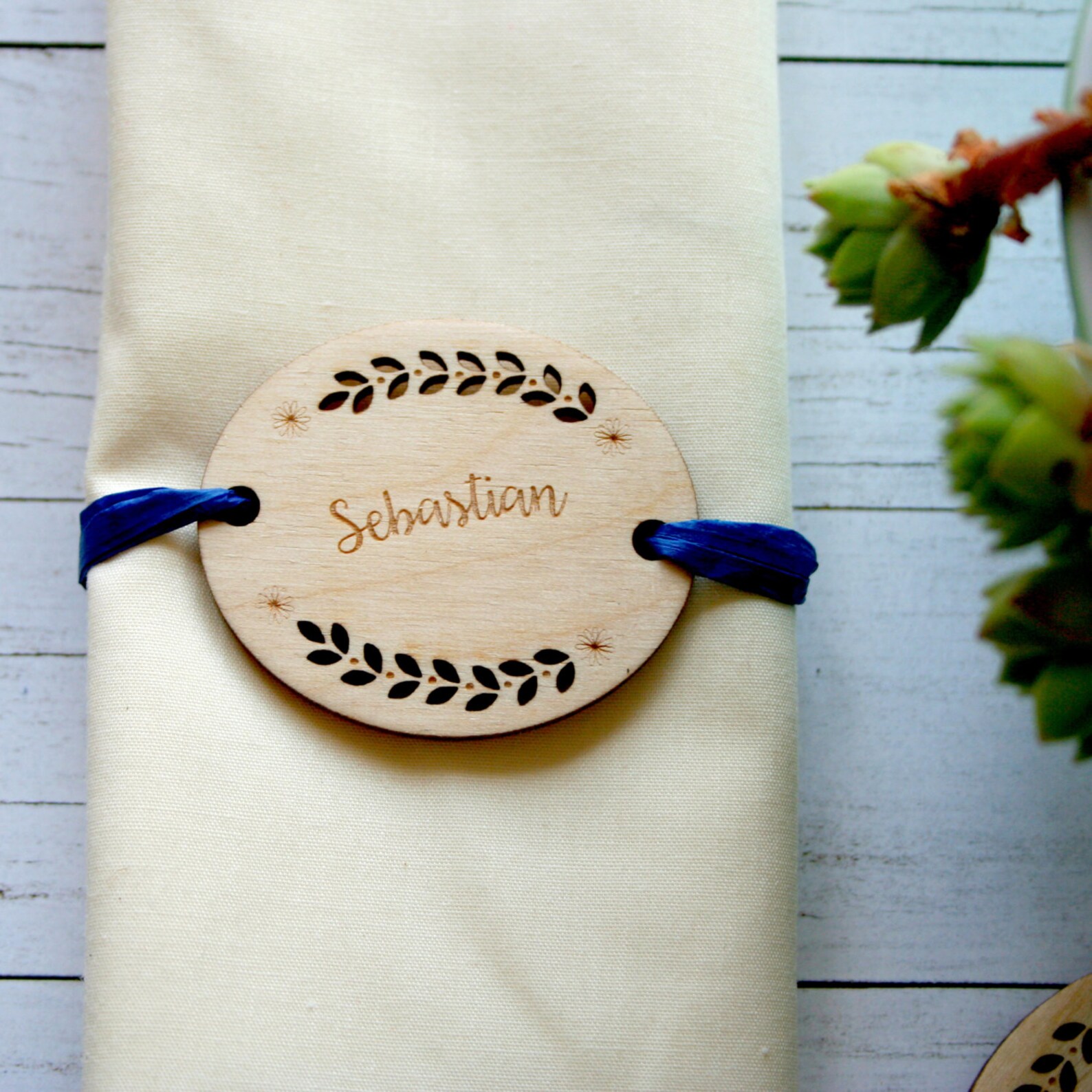 Wooden Personalised Place Settings - Etsy UK