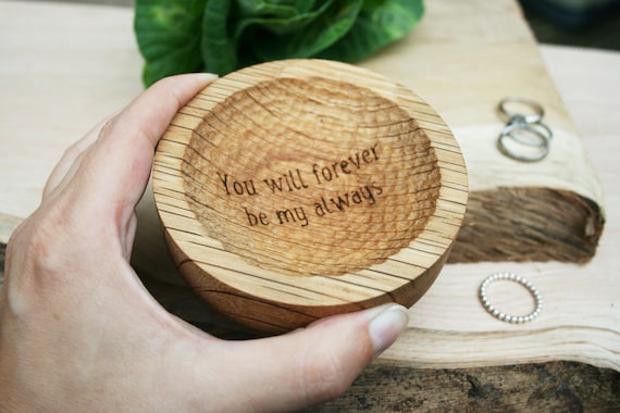 Personalised Carved Oak Engraved Jewellery Dish | Etsy