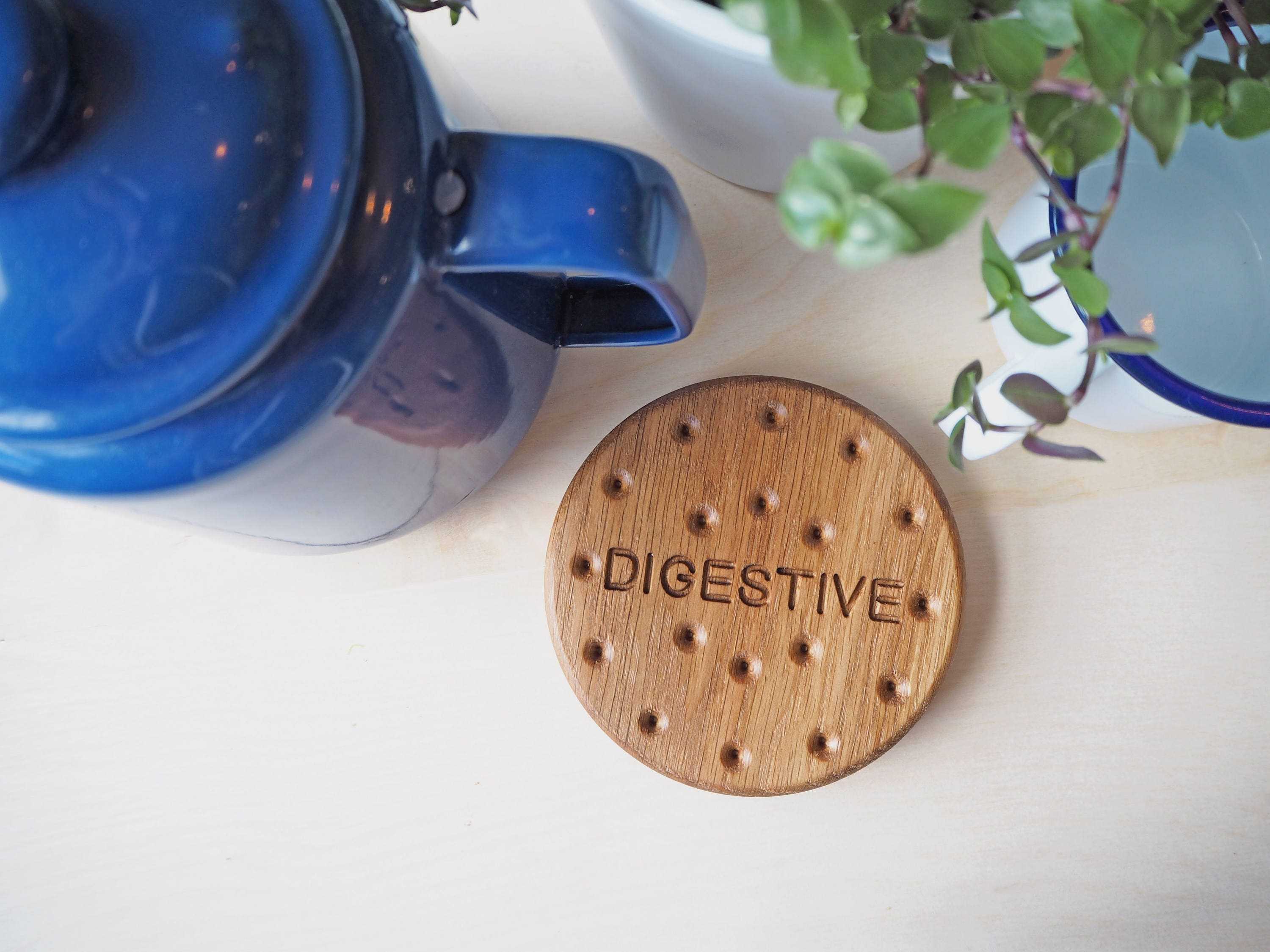 Digestive Biscuit Oak Wooden Coaster - Etsy UK