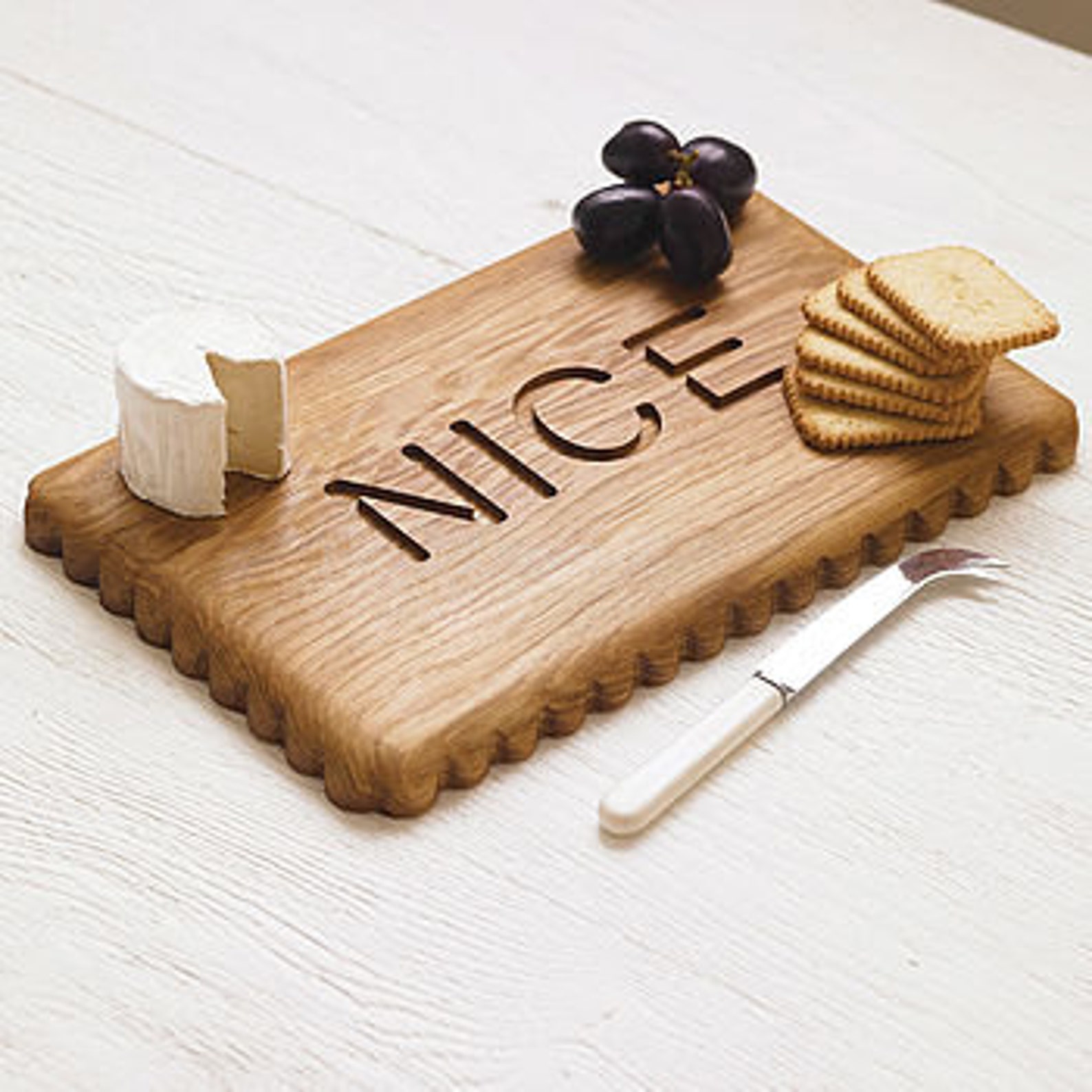 Nice Biscuit oak cheese board | Etsy