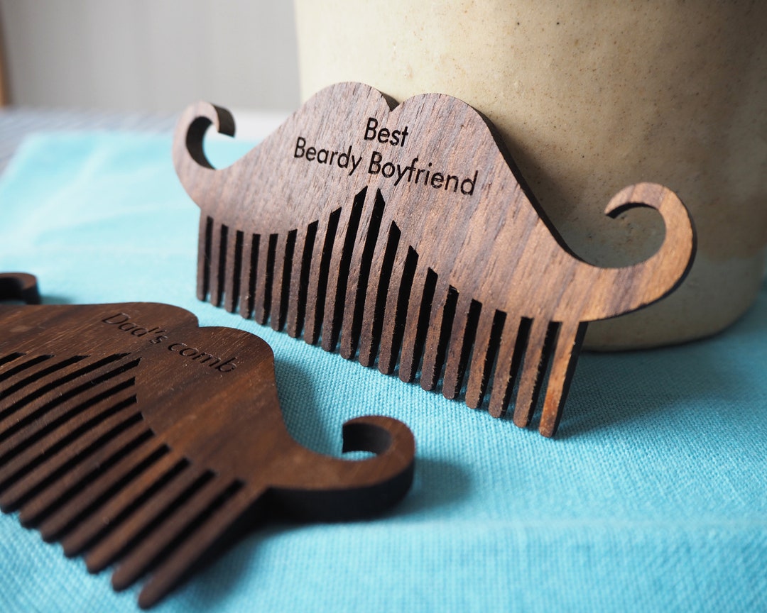 Wooden Beard Comb - Gift for Men - Custom Comb - Personalised Beard ...