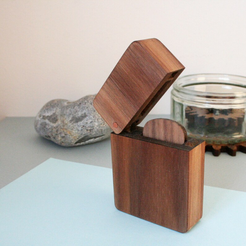 Walnut Wood Guitar Plectrum And Box | Etsy