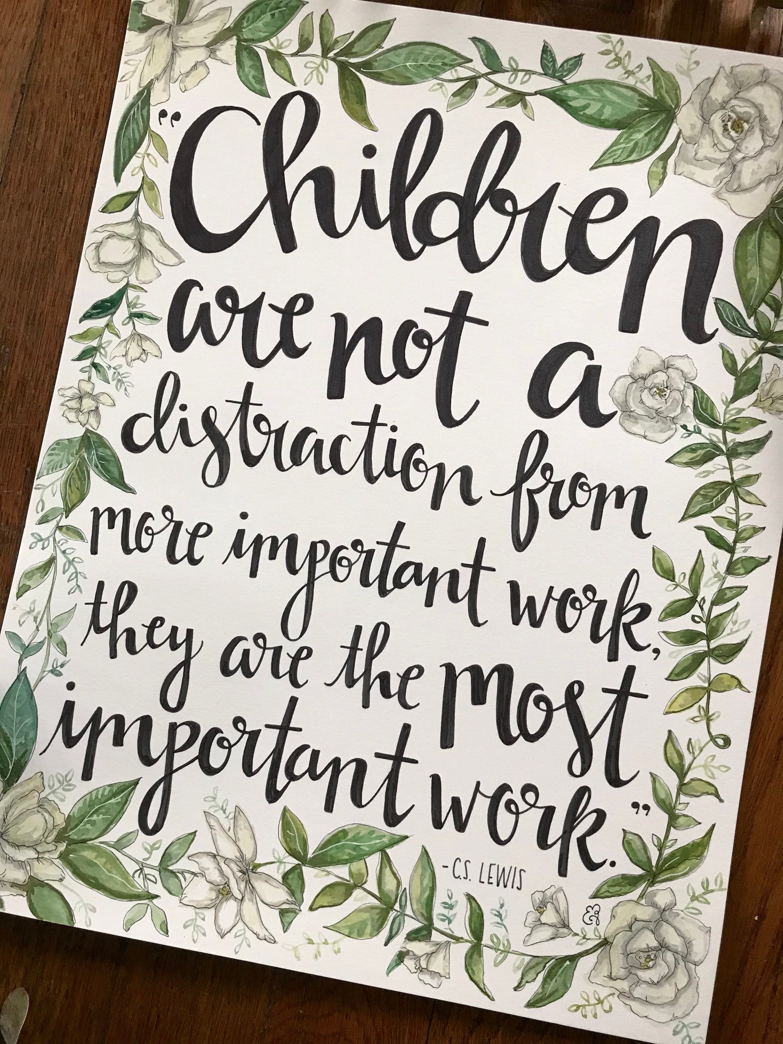 Children Are Not a Distraction C.S. Lewis Quote// Inspirational ...