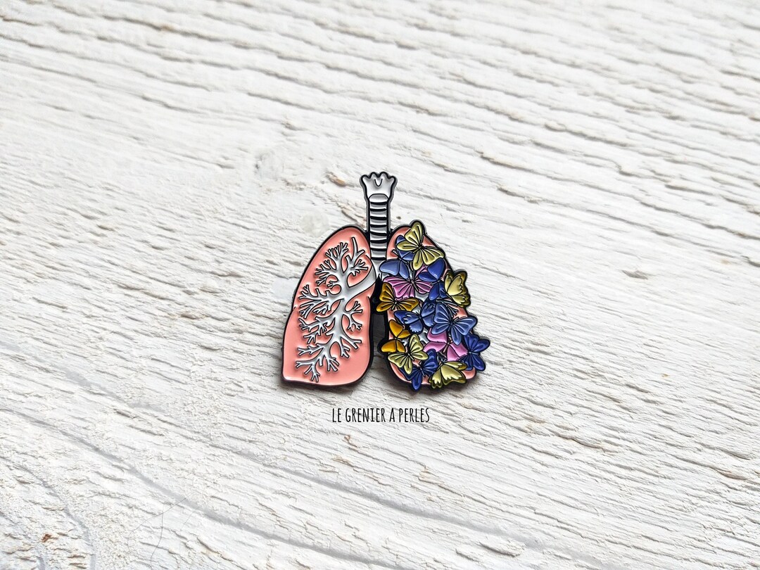 Butterfly Lungs Pin - Etsy