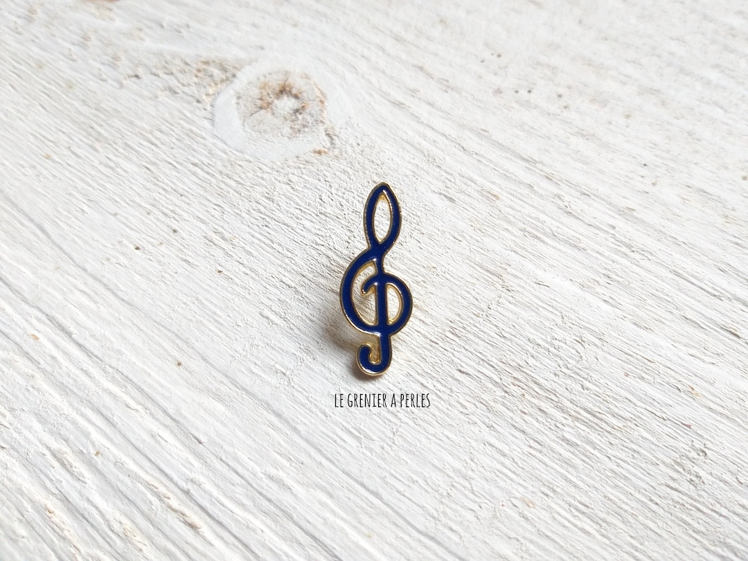 Music Note Pin Treble Clef Pin - Etsy