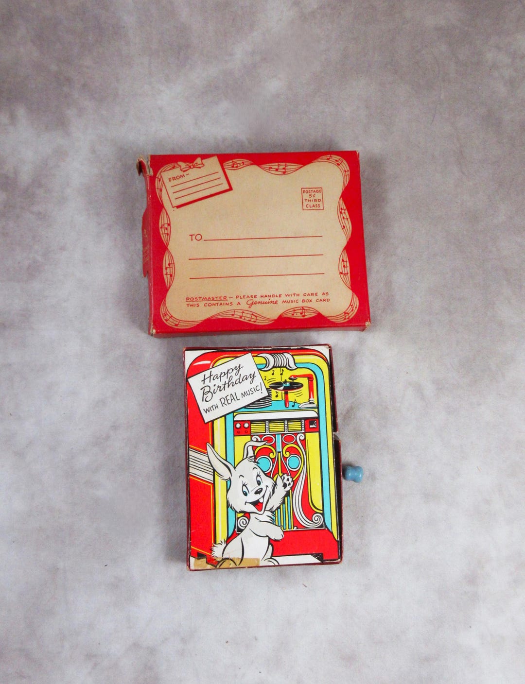 Barker Musical Birthday Card With Mailer - Barker Greeting Card Company ...