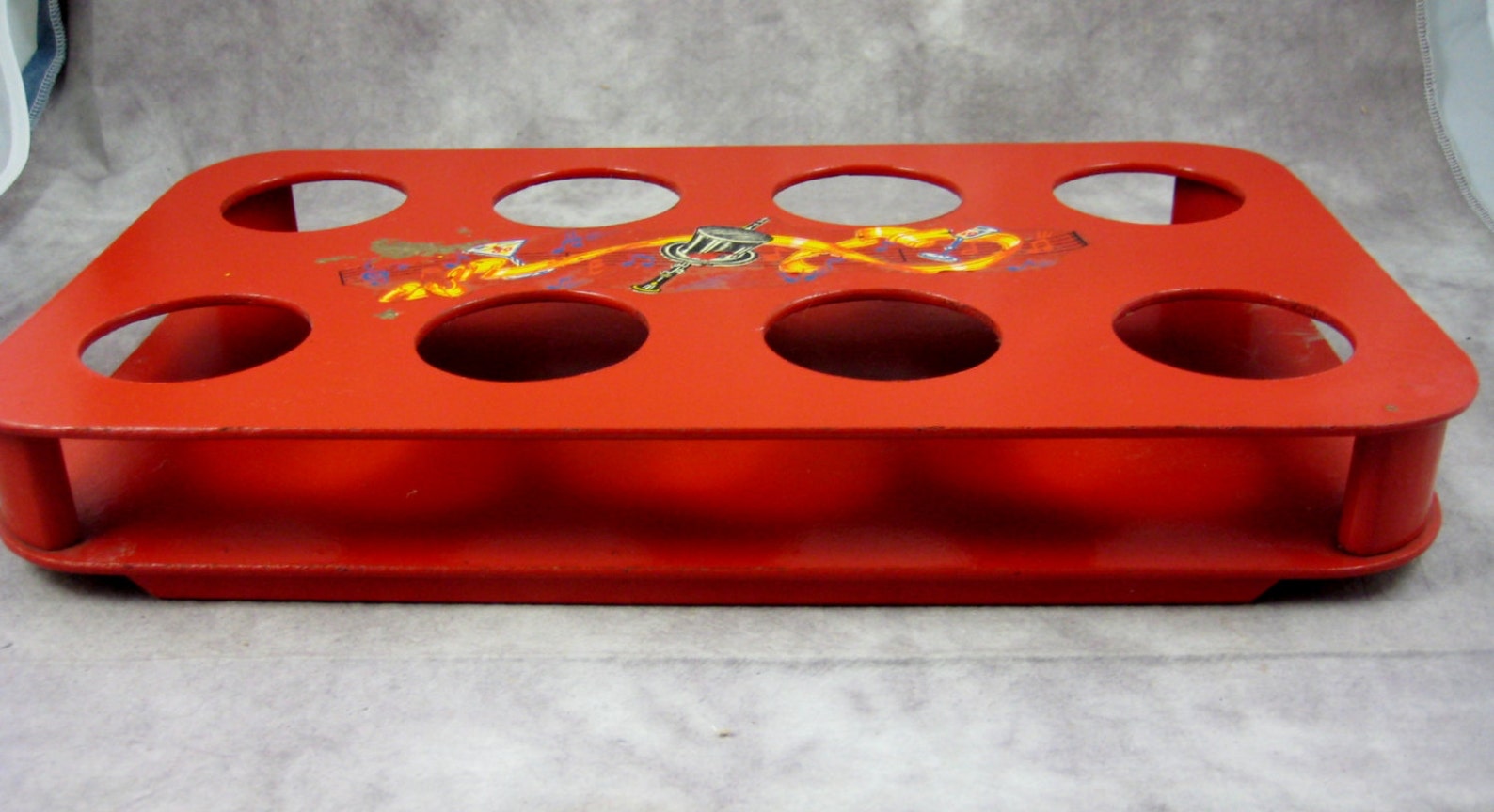 Unique Wooden Red Cocktail Server / Tray 2 Sided Very - Etsy