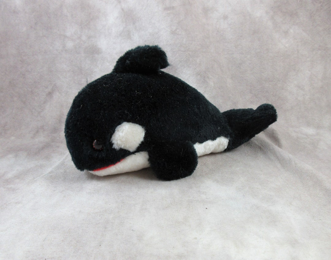 Sea World Shamu PLUSH 1987 Orca Whale Toy Theme Park Souvenir Promo - Etsy