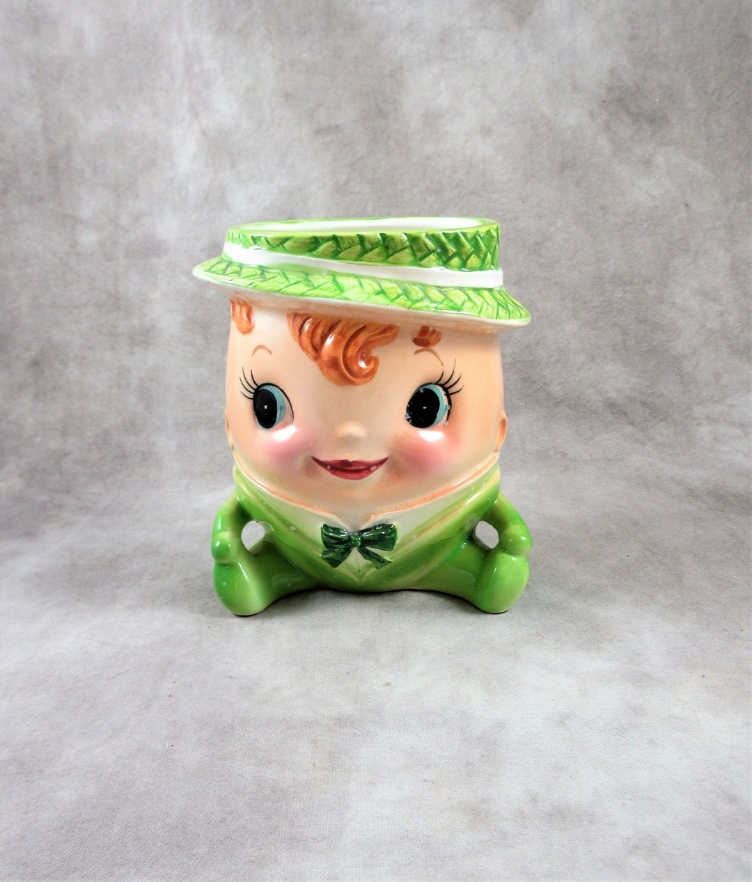Relpo HUMPTY DUMPTY Ceramic Head Vase Planter - #5820 - Perfect ...