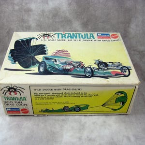 1968 Monogram / Mattel T'RANTULA Drag Car Model Kit BOX ONLY - Great ...