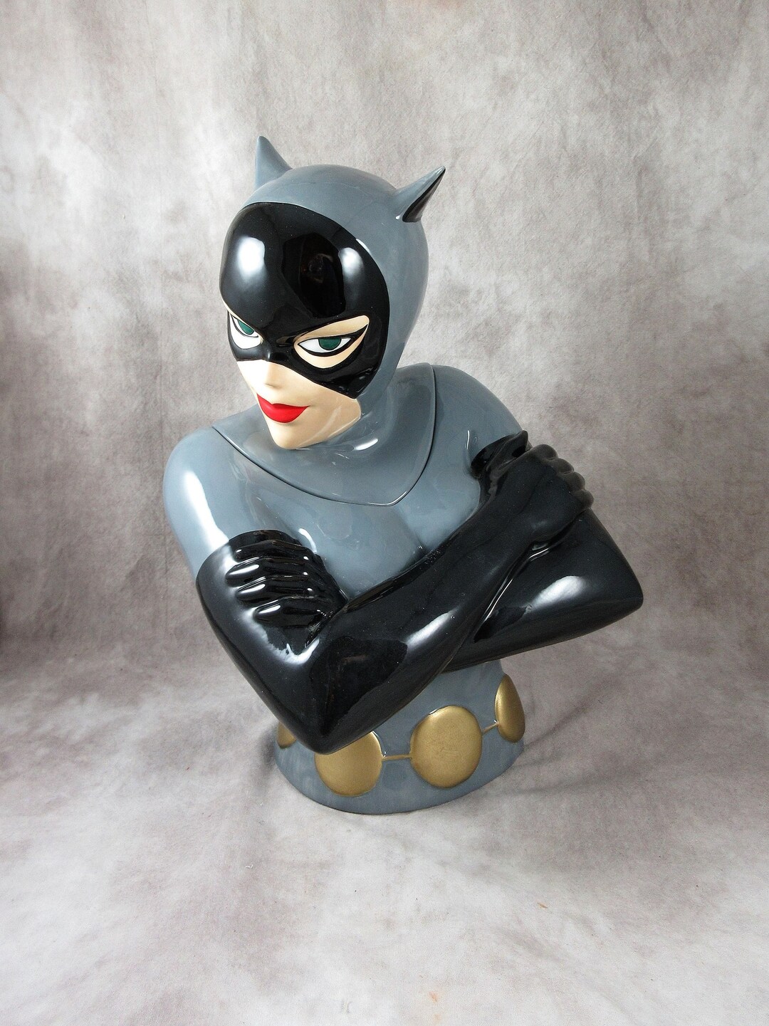 CATWOMAN Cookie Jar Warner Bros Studio Store Exclusive 1998 DC Comics ...