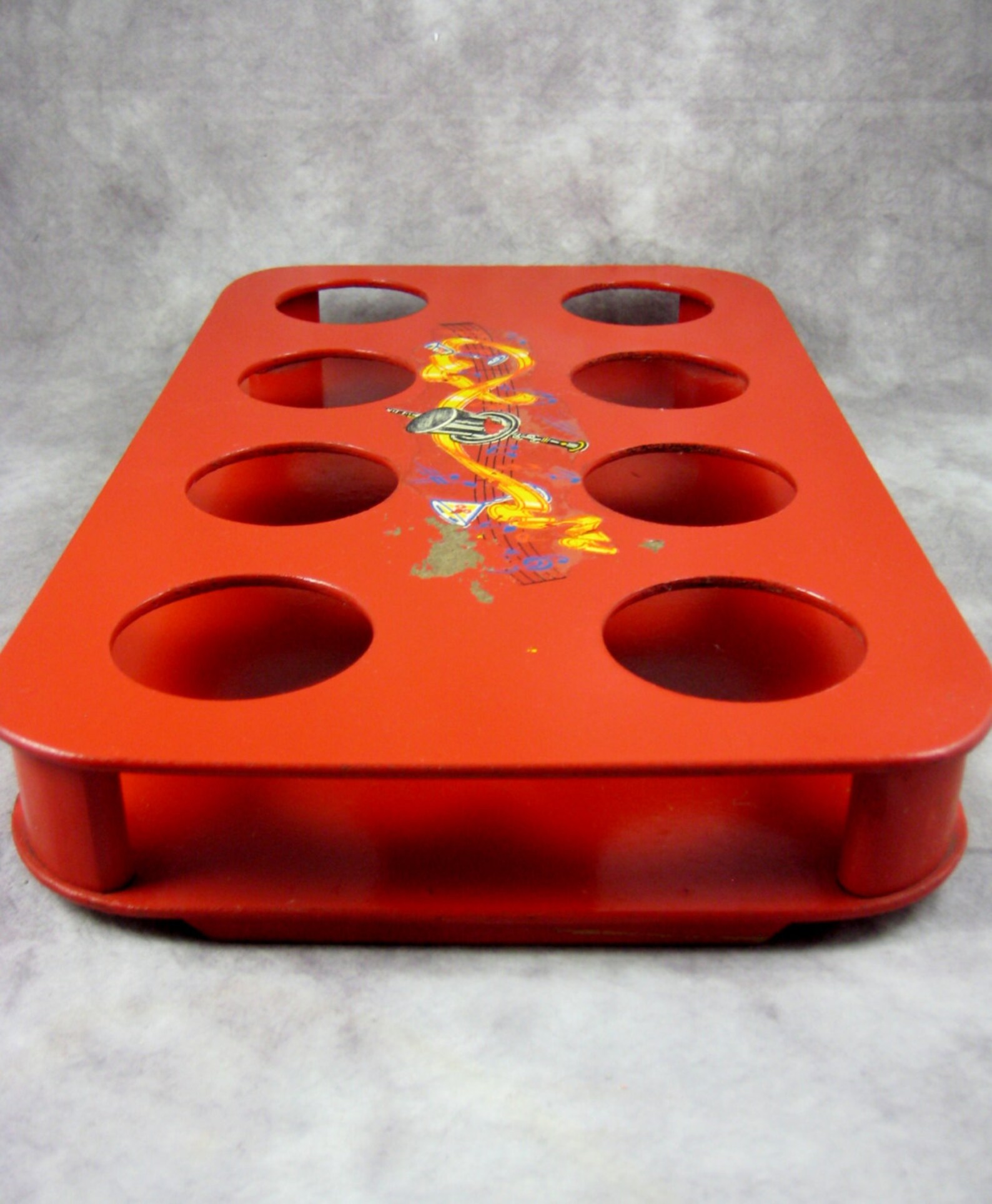 Unique Wooden Red Cocktail Server / Tray 2 Sided Very - Etsy