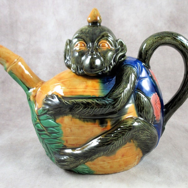Ceramic Monkey Teapot - Etsy