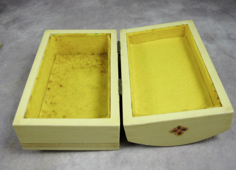 Lacquered Hinged Valet TRINKET BOX With Dovetail Joints - Etsy