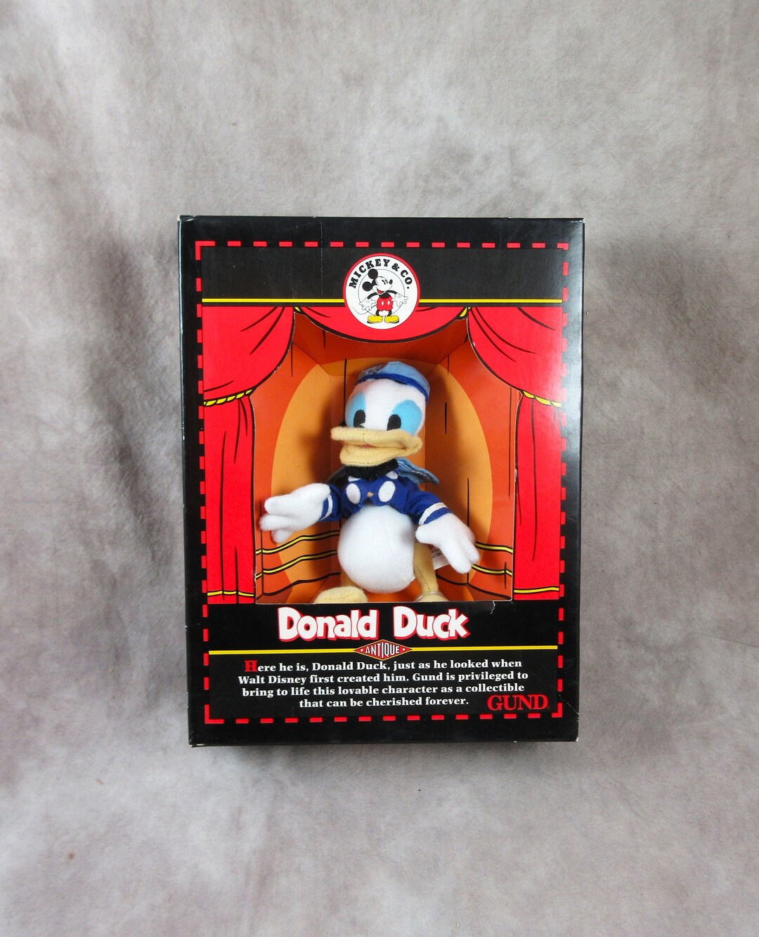 GUND Donald Duck Plush Toy - Antique Series - New in Box - Walt Disney ...