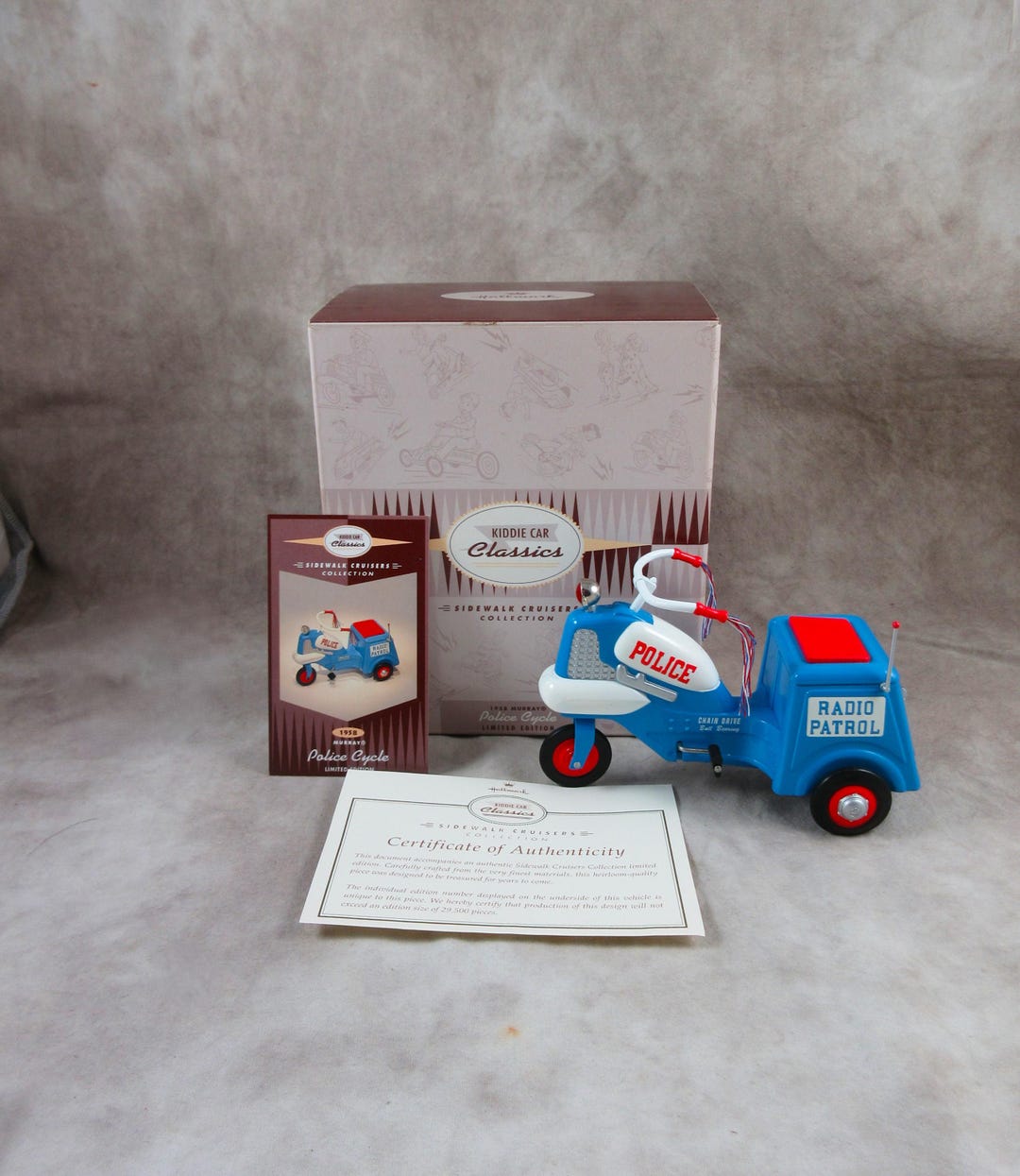 Hallmark 1958 Murray Police Cycle Kiddie Car Classics W/box ...