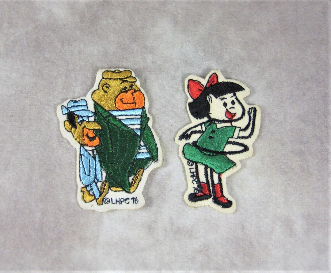 Vintage 1976 Cartoon Iron-on Patches: Belinda, Big Shorty & Short Biggy ...